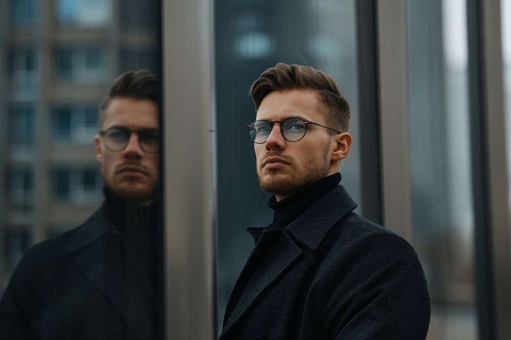 Poster mockup wall photo man | Free Photo - rawpixel