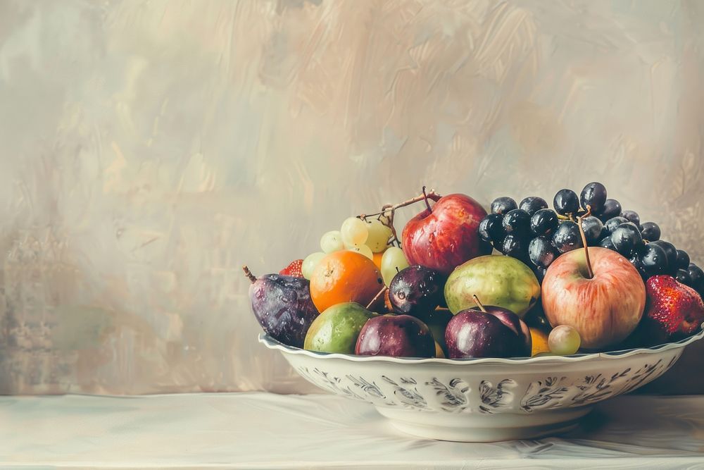 Close pale fruit bowl blueberry | Free Photo Illustration - rawpixel