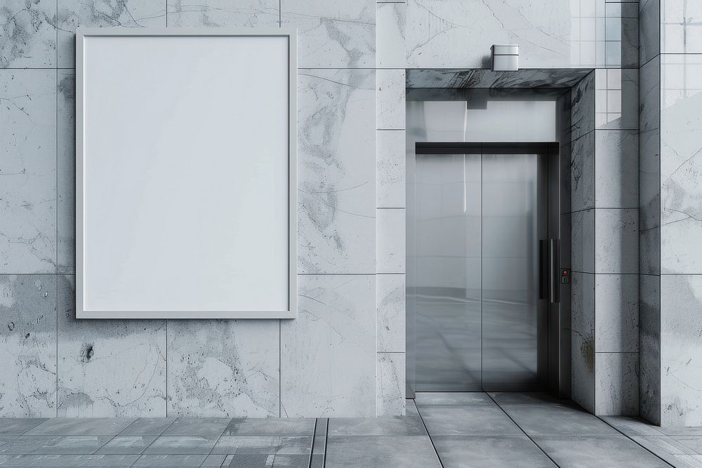 Poster mockup elevator indoors floor | Free Photo - rawpixel
