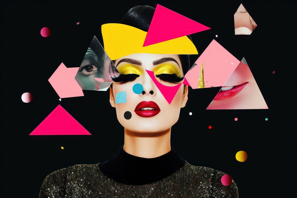 Symbolic mixed collage graphic element | Free Photo Illustration - rawpixel