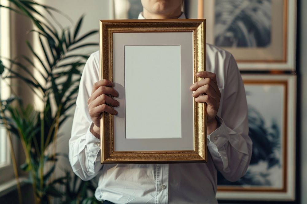 Man photo frame painting person. | Free Photo - rawpixel