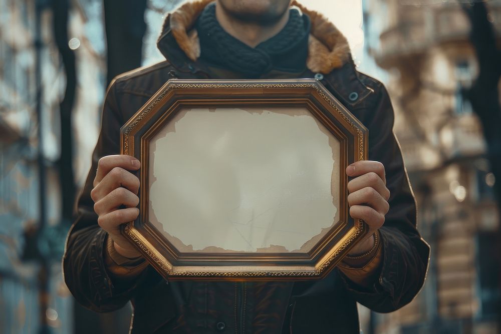 Vintage style octagonal frame mockup | Free Photo - rawpixel