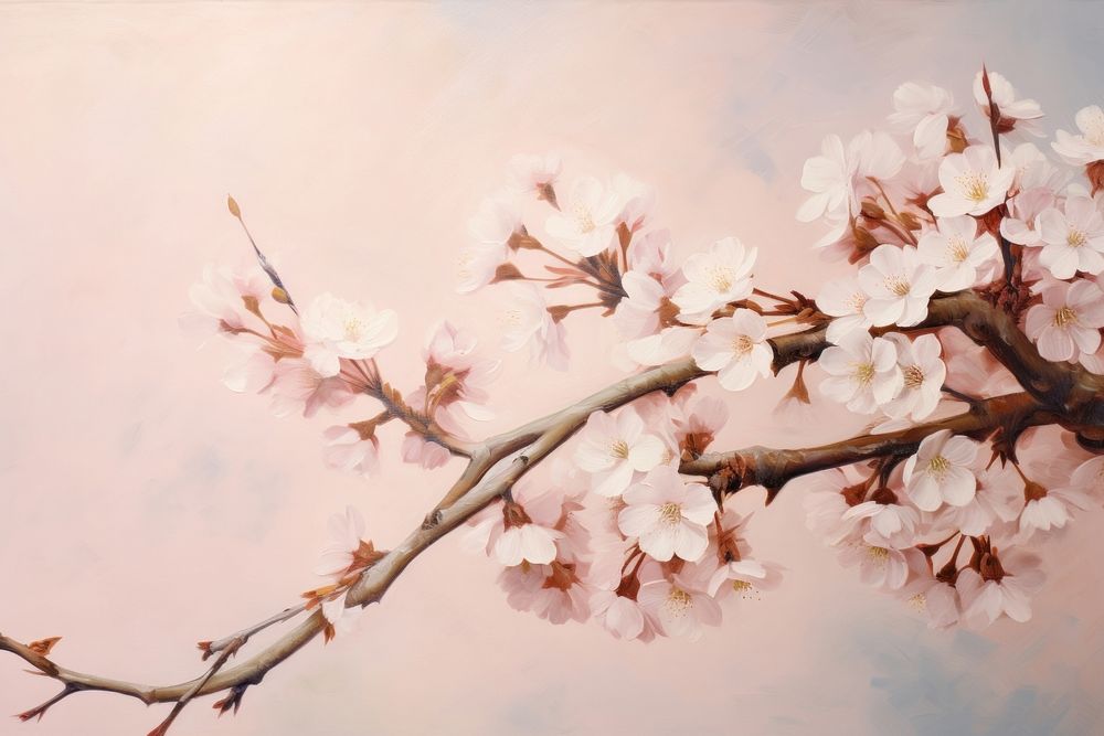 Close pale cherry blossom flower | Free Photo Illustration - rawpixel