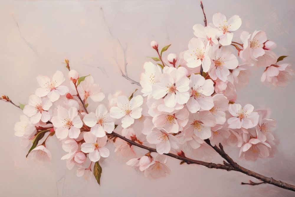 Close pale cherry blossom flower | Free Photo Illustration - rawpixel