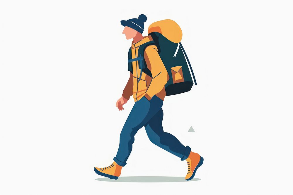 Man backpacker walking photography backpacking | Free Photo ...