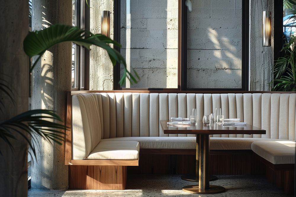 A restaurant architecture furniture building. | Free Photo - rawpixel