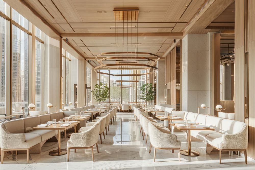 modern hotel restaurant building table | Free Photo - rawpixel