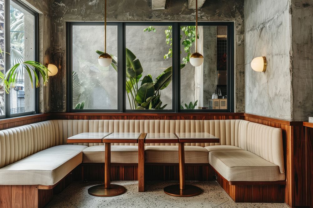 A restaurant architecture furniture building. | Free Photo - rawpixel