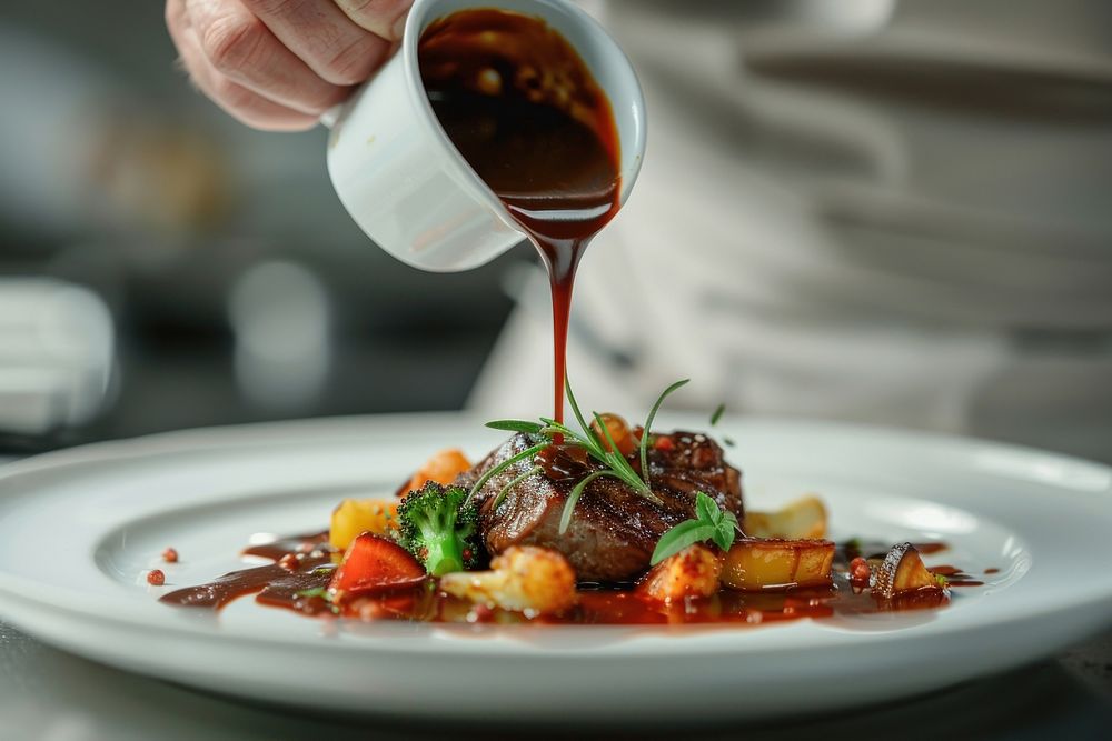 Chef plate food cooking. | Free Photo - rawpixel