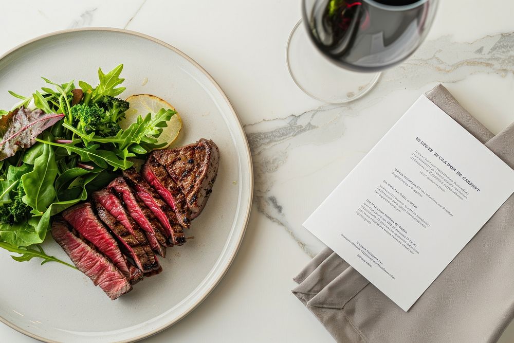 restaurant menu food paper beef. | Free Photo - rawpixel