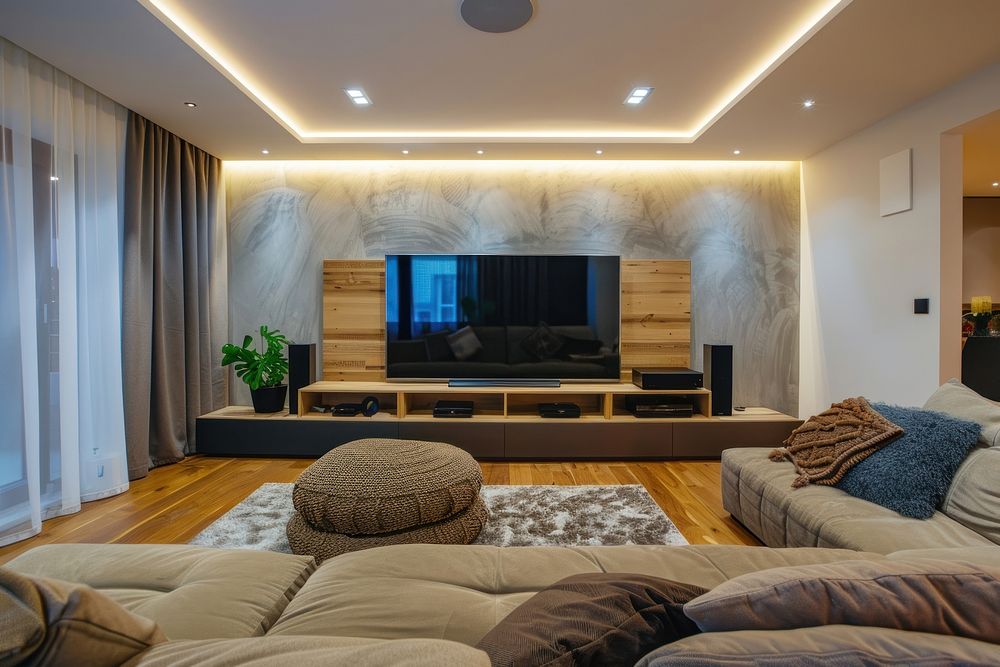 Television room architecture electronics. | Free Photo - rawpixel