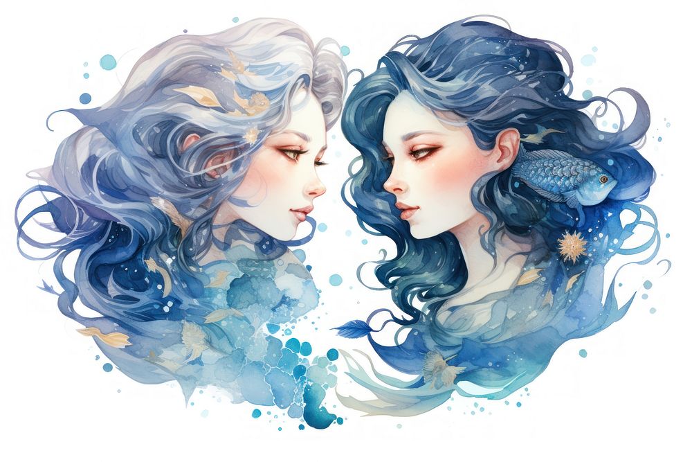Pisces zodiac sign photography illustrated | Free Photo Illustration ...