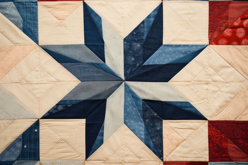 6 point star quilt block | Free Photo - rawpixel