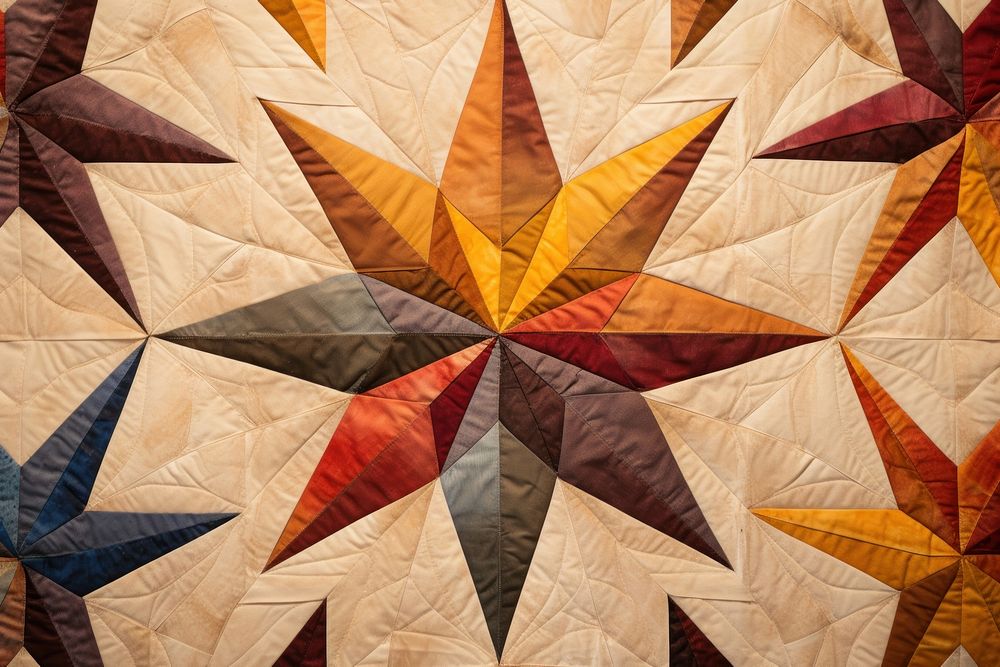 6 point star quilt block | Free Photo - rawpixel