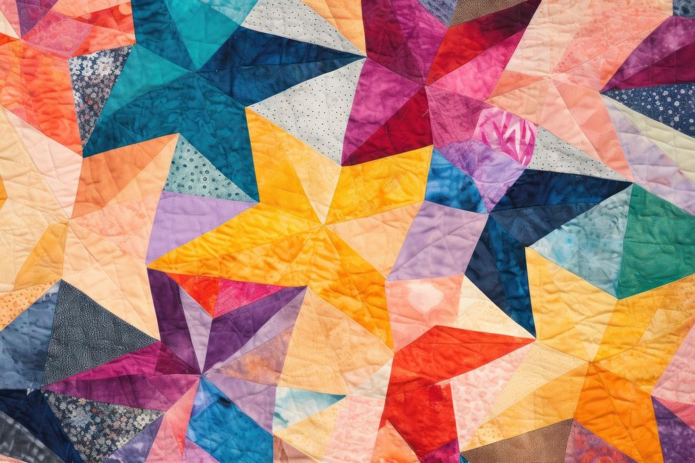 Color explosion quilt pattern patchwork. | Free Photo - rawpixel