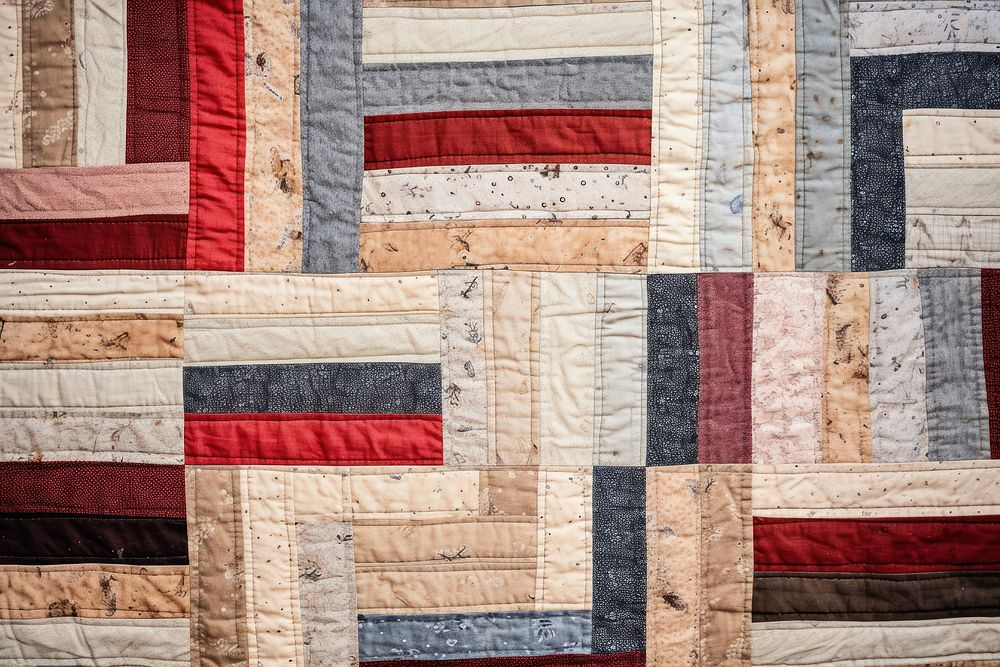 Log cabin quilt block pattern | Free Photo - rawpixel