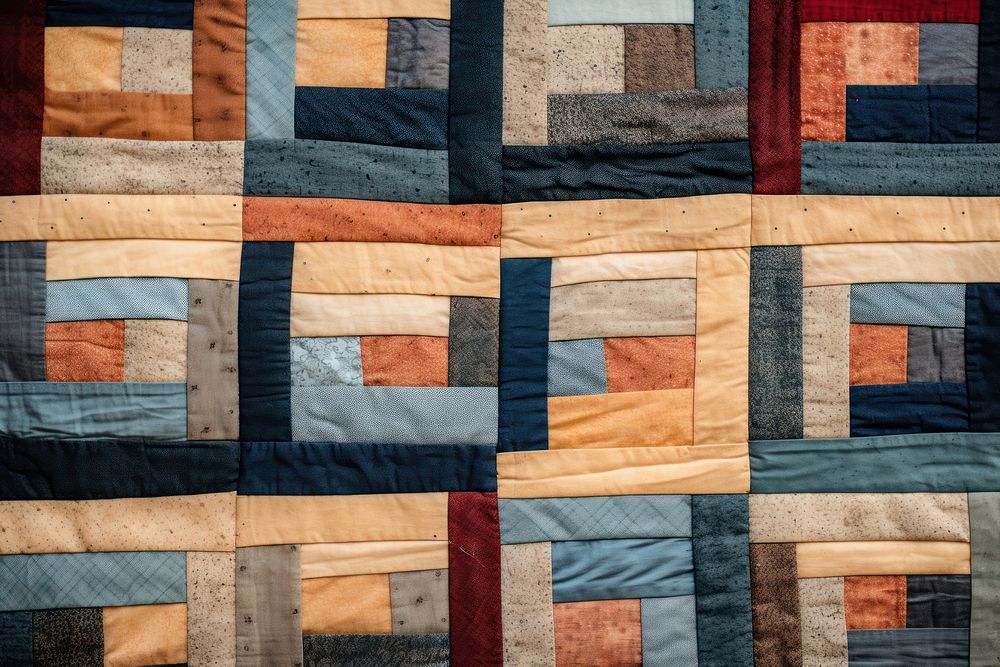 Log cabin quilt block pattern | Free Photo - rawpixel