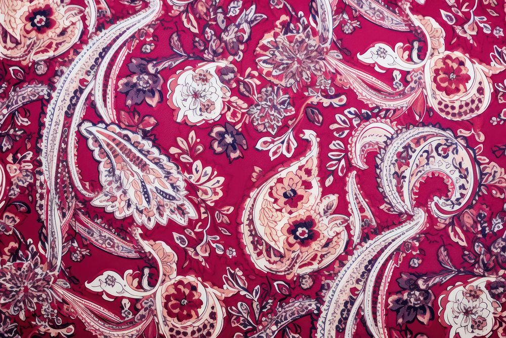 Paisley floral seamless block print | Free Photo - rawpixel