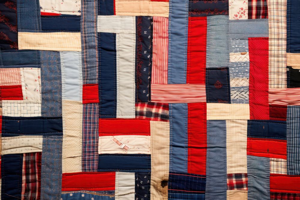 Rail fence quilt pattern patchwork. | Free Photo - rawpixel