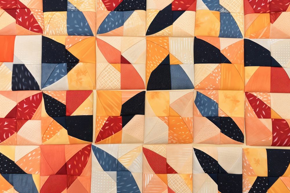 Shoo fly quilt block pattern | Free Photo - rawpixel