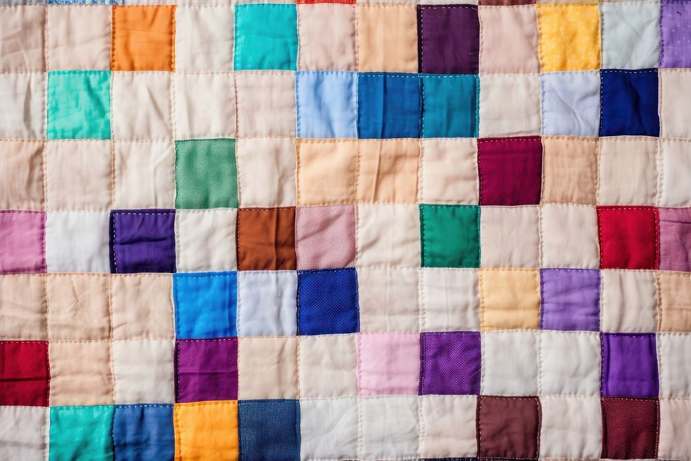 Squares baby quilt pattern patchwork | Free Photo - rawpixel