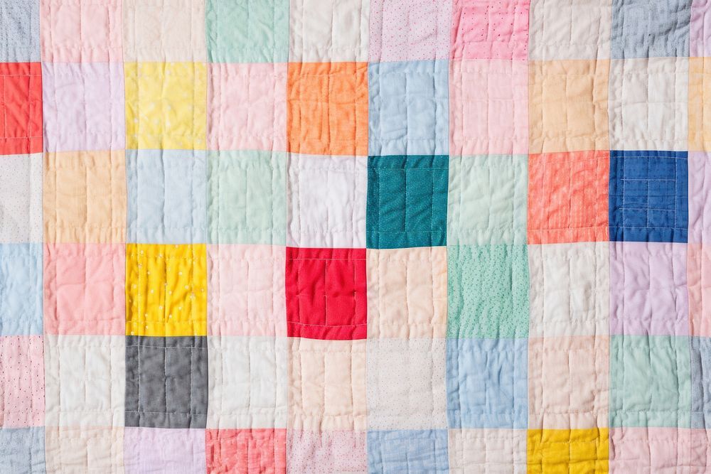 Squares baby quilt pattern patchwork | Free Photo - rawpixel