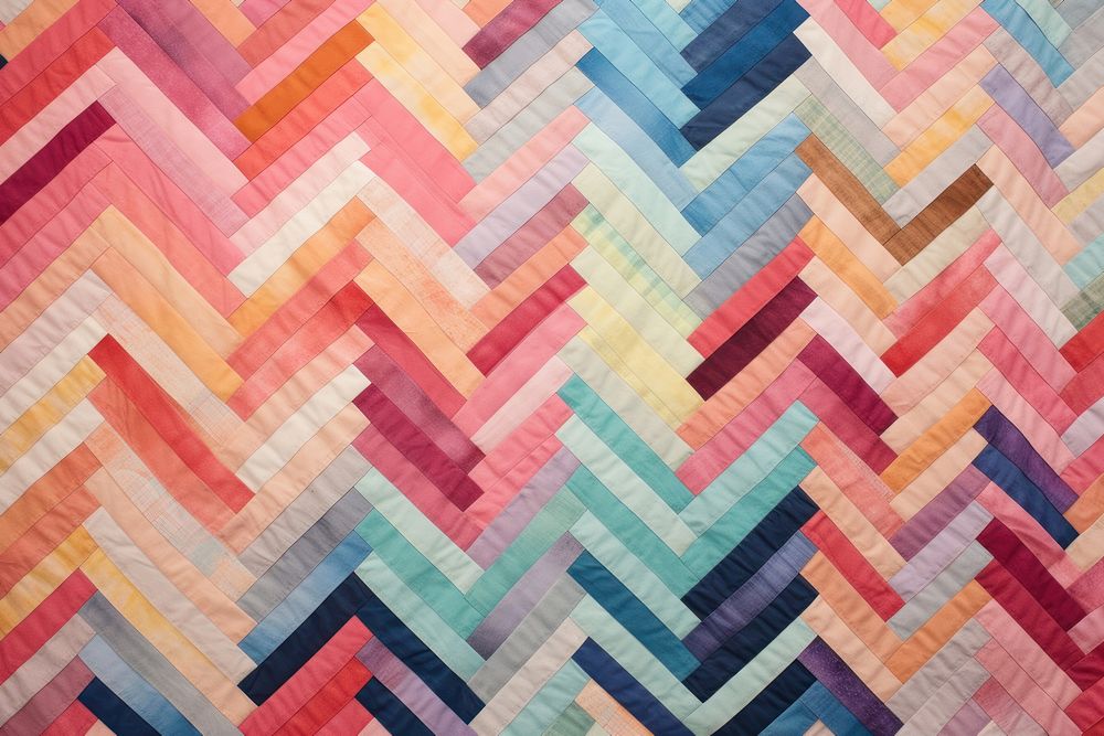 Summertime herringbone quilt pattern patchwork | Free Photo - rawpixel