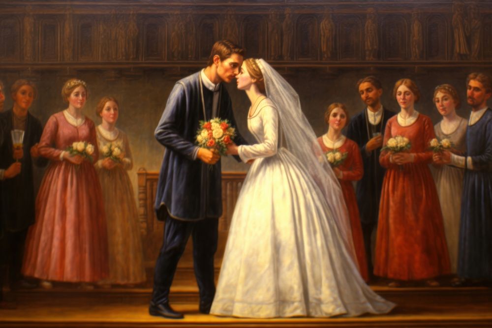 Wedding painting art man. | Free Photo Illustration - rawpixel