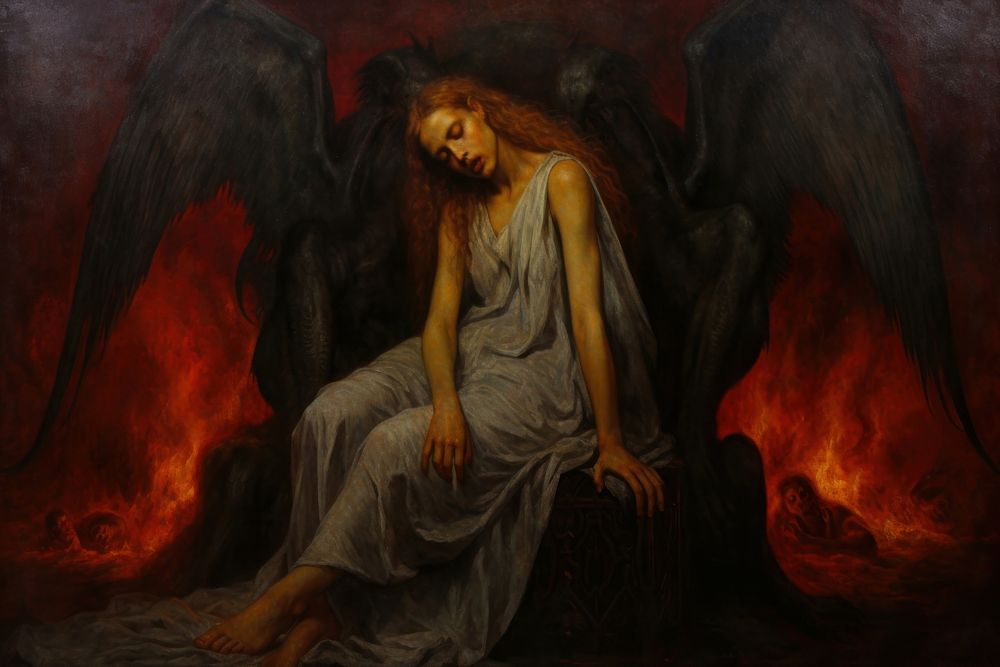 Satan painting art archangel. | Free Photo Illustration - rawpixel