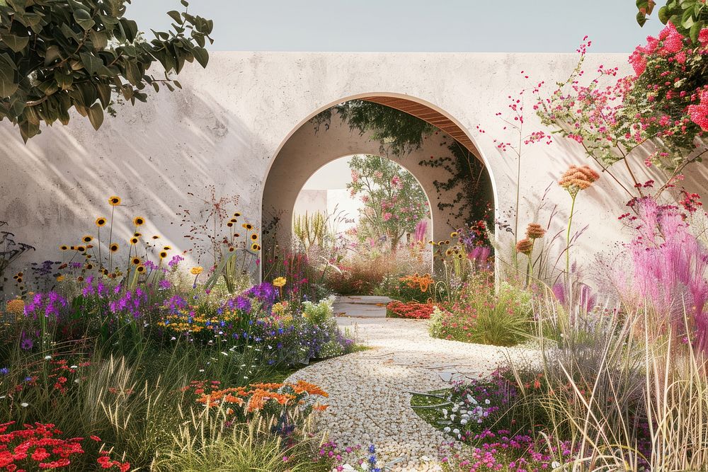 An architectural rendering an arch | Premium Photo - rawpixel