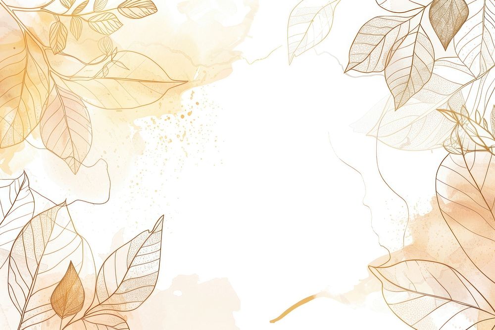 Autumn leaves border frame drawing | Free Photo Illustration - rawpixel
