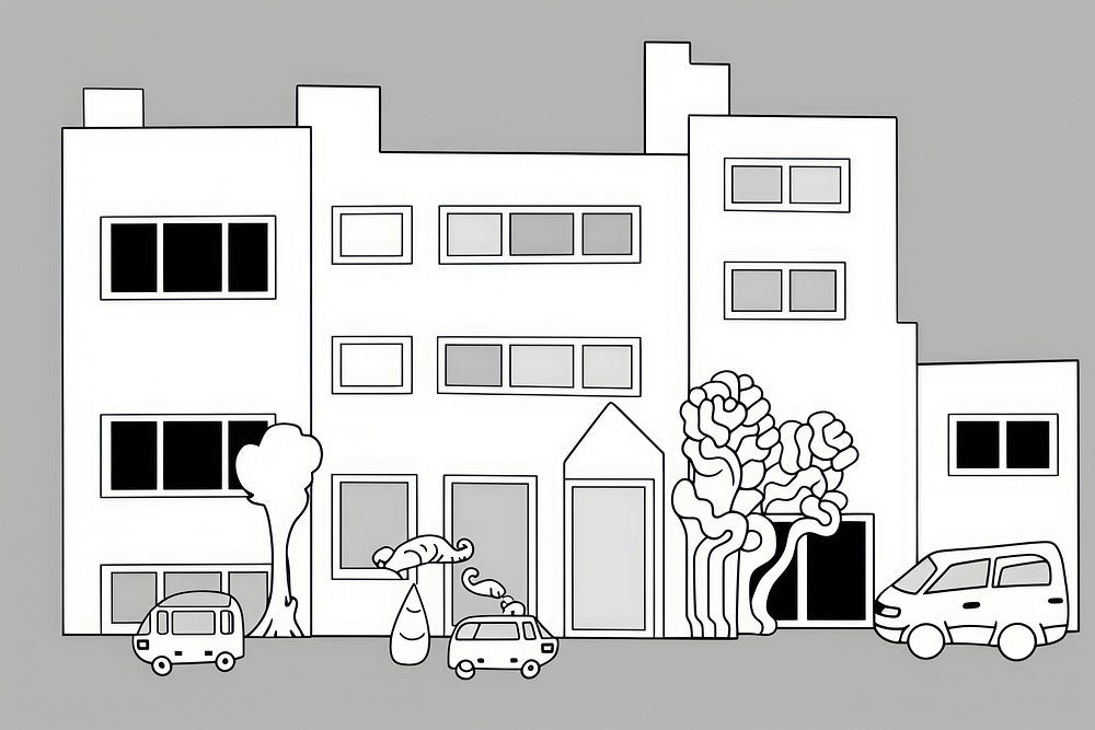 Building drawing car vehicle. | Premium Photo Illustration - rawpixel