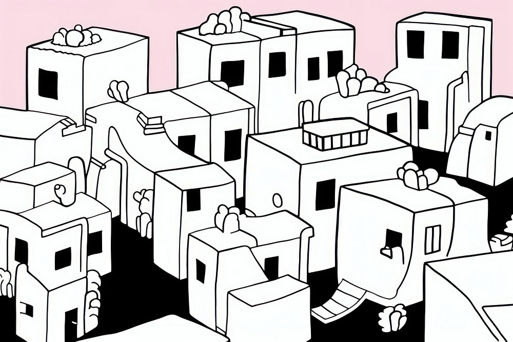 Building drawing cartoon sketch. | Premium Photo Illustration - rawpixel