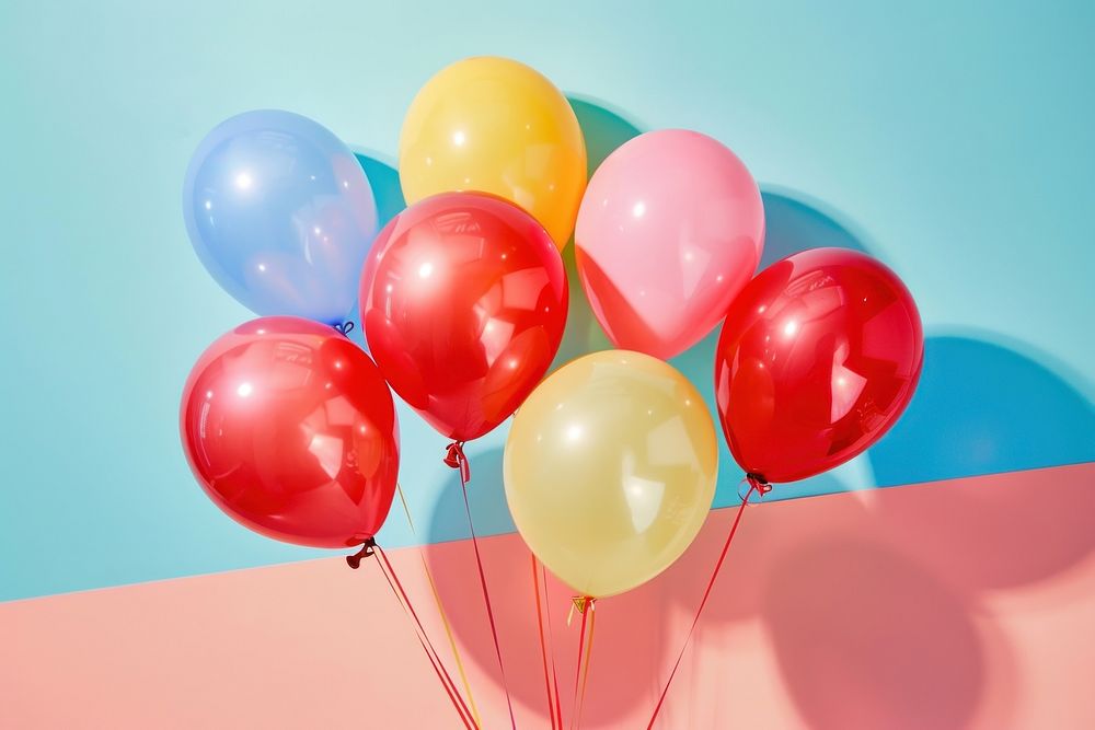 Primary color balloons anniversary celebration | Premium Photo - rawpixel