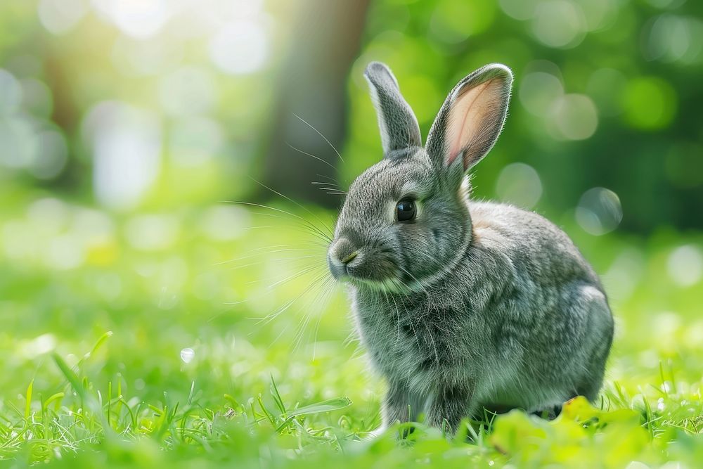Gray rabit animal mammal rodent. | Free Photo - rawpixel