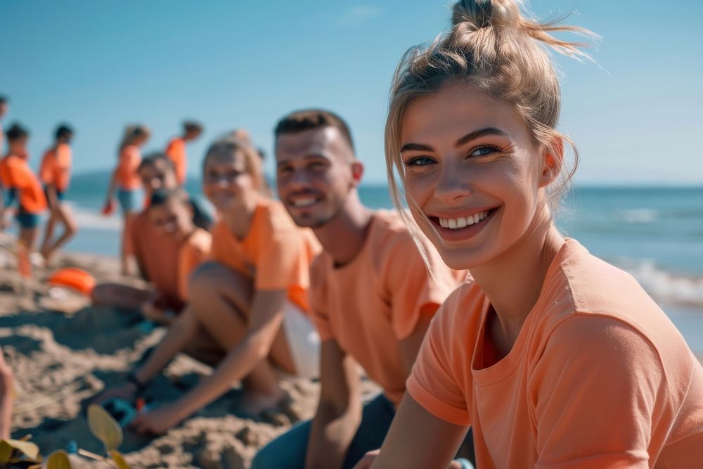 Photo group diverse beachwear laughing | Free Photo - rawpixel