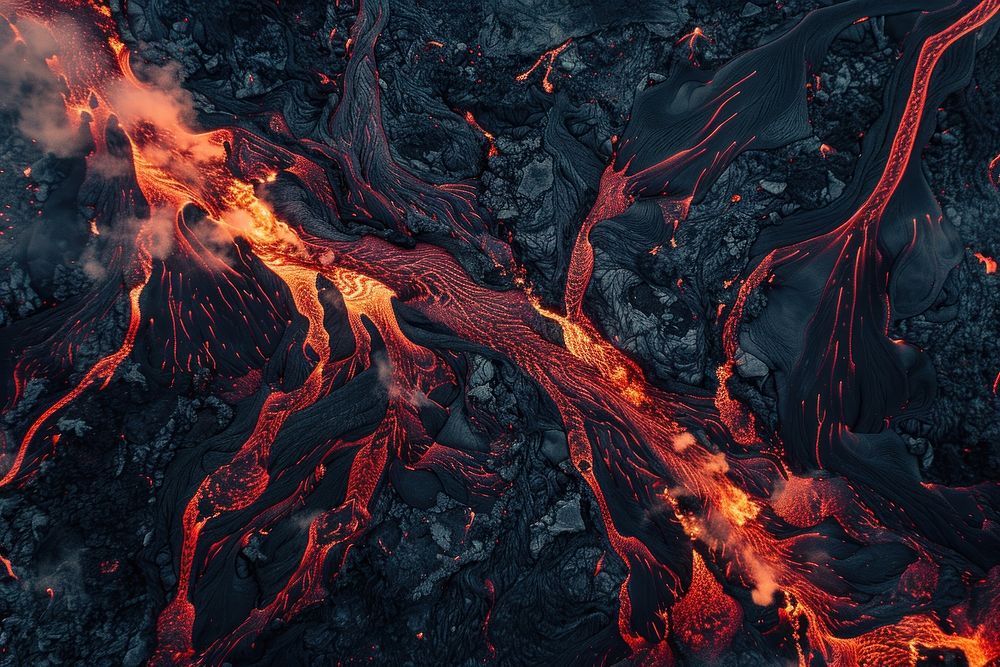 Red lava flowing many lines | Free Photo - rawpixel