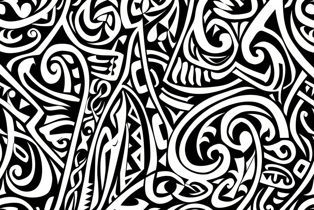 Maori Pattern royalty pattern graphics | Free Photo Illustration - rawpixel