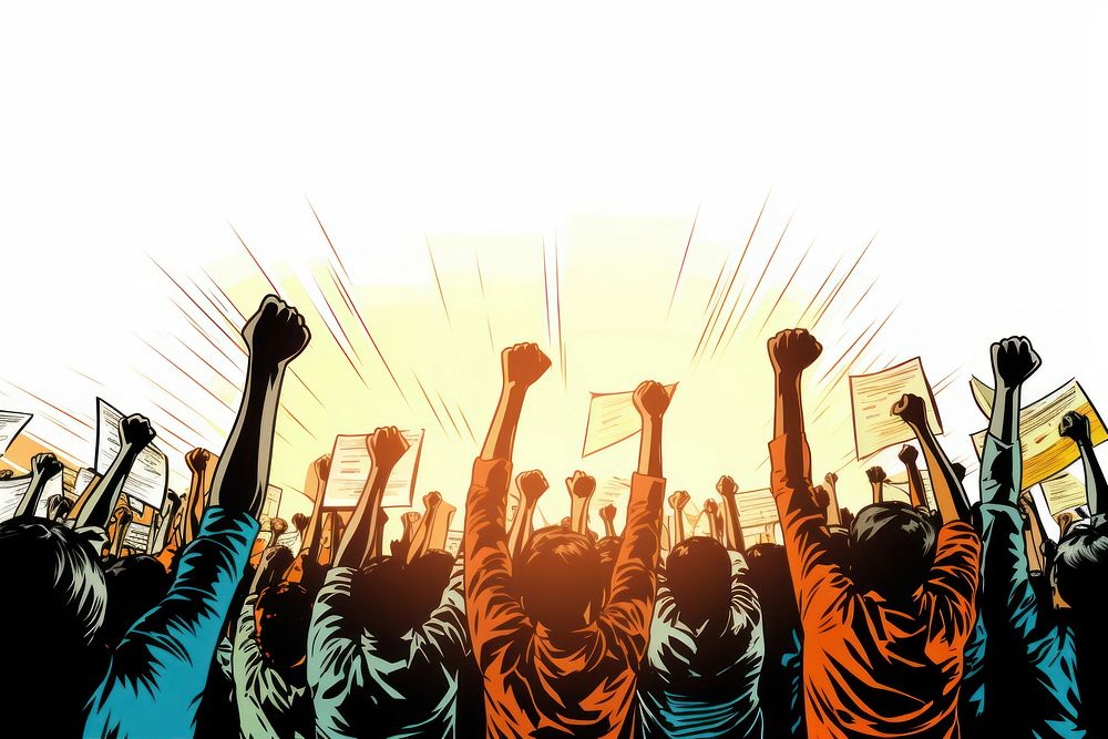 Protest adult silhouette excitement | Premium Photo Illustration - rawpixel