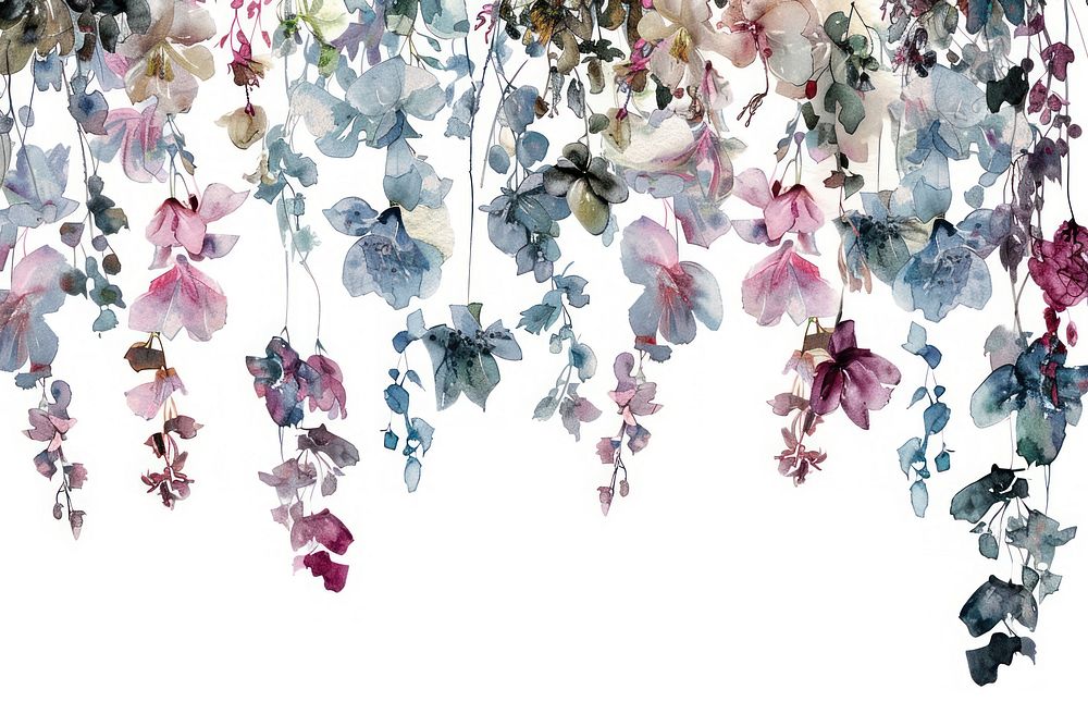 Flowers hanging plant leaf | Premium Photo Illustration - rawpixel