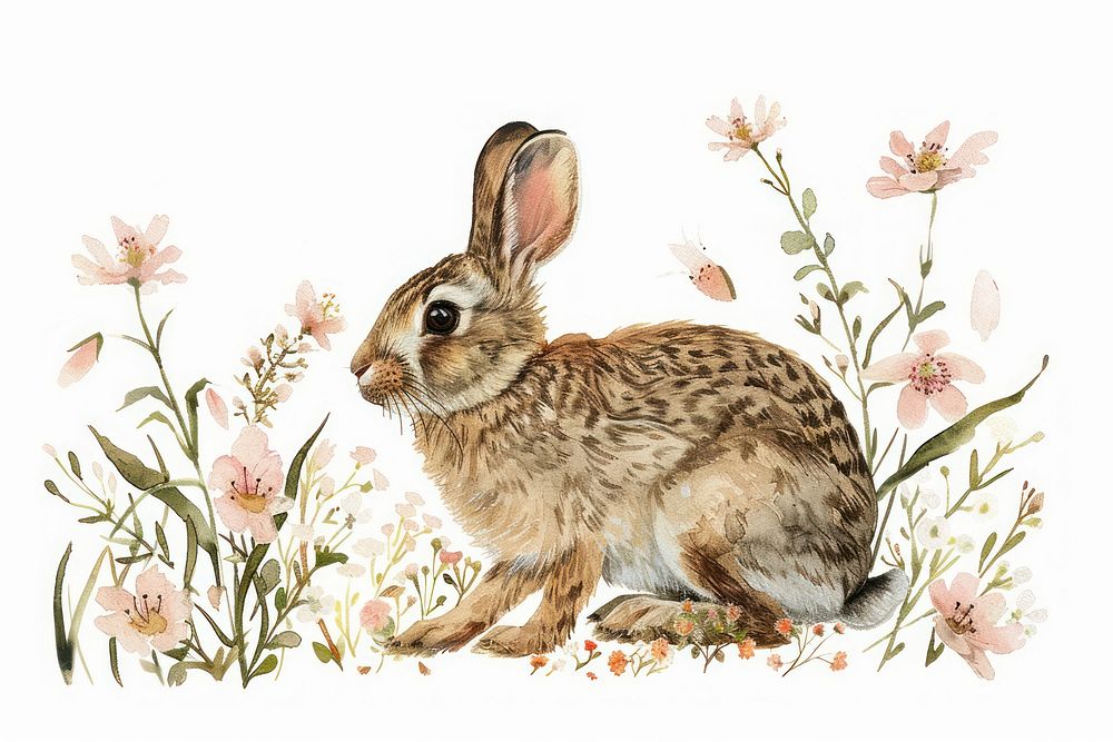 The rabbit animal mammal rodent. | Free Photo Illustration - rawpixel