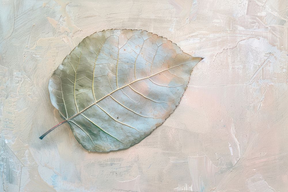Close pale leaf backgrounds painting | Premium Photo Illustration ...