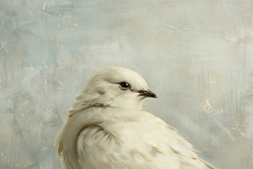 Close pale bird painting animal | Premium Photo Illustration - rawpixel