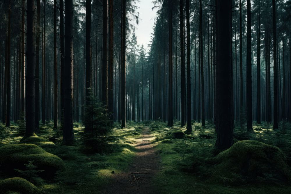 Deep pine forest background landscape | Premium Photo - rawpixel