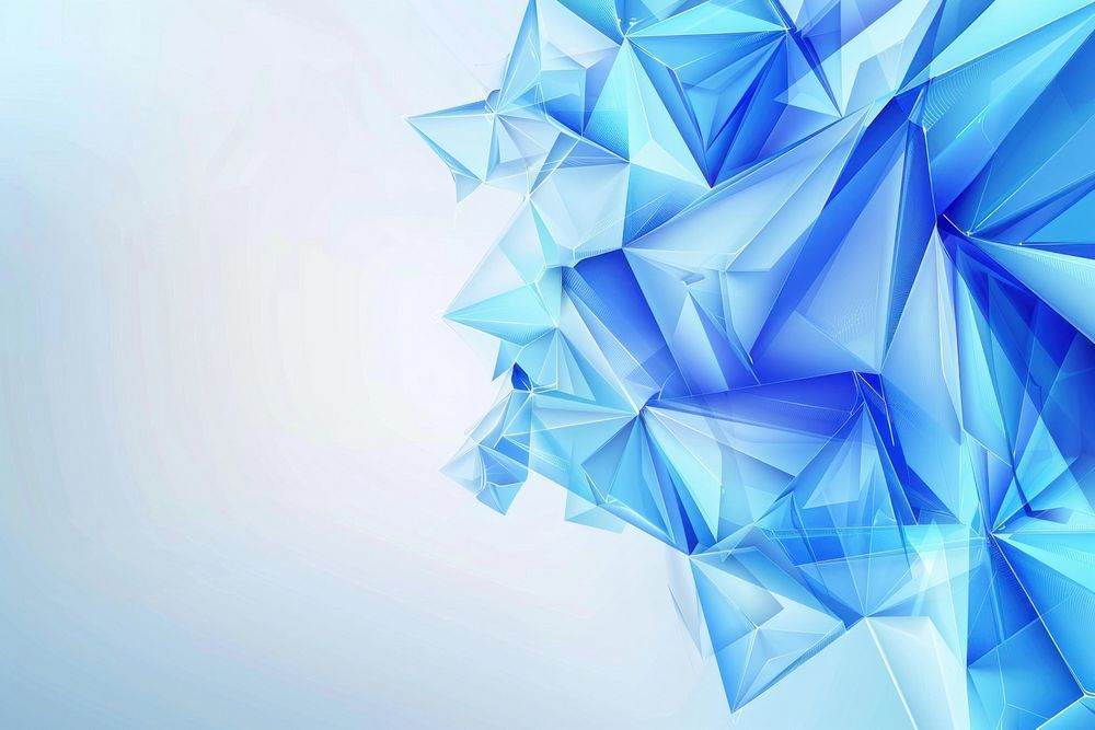 Polygonal triangle corner blue backgrounds | Free Photo Illustration ...