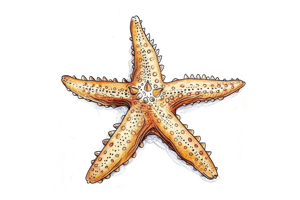 Starfish style pen and ink | Free Photo Illustration - rawpixel