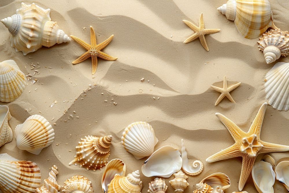 Summer beach background seashell backgrounds | Premium Photo - rawpixel