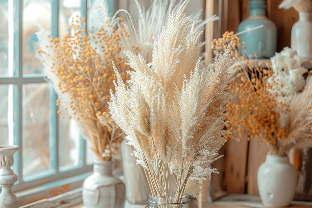 Dried flower bouquet window plant | Premium Photo - rawpixel