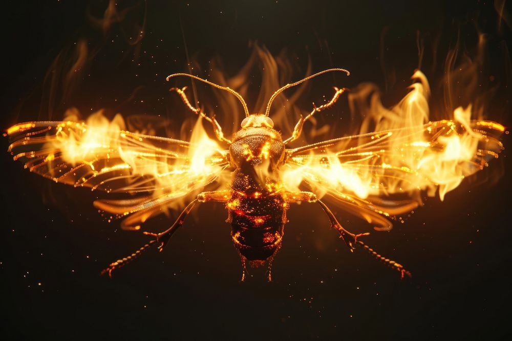 Insect fire flame animal black | Free Photo - rawpixel