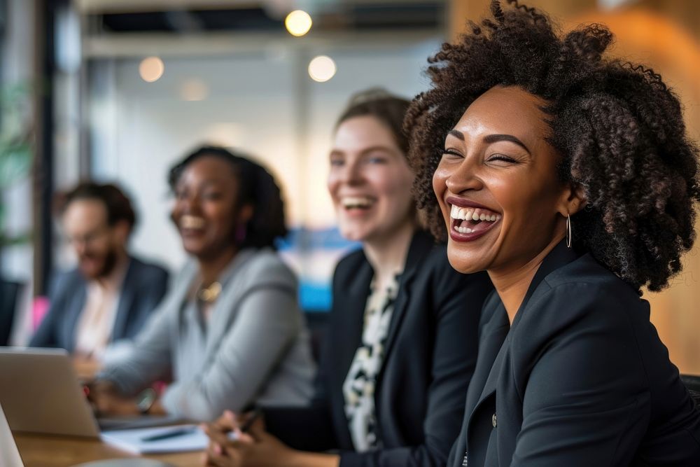 Meeting room laughing meeting office. | Premium Photo - rawpixel